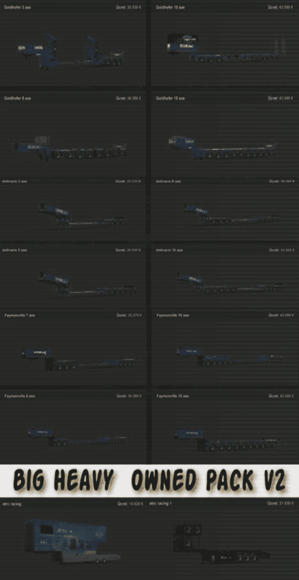 ETS2 Big Heavy Owned Pack v4 1.43 & 1.44 - TaşıyıcıMods